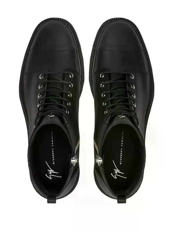 GIUSEPPE ZANOTTI Chris Low Leather Boots - Black