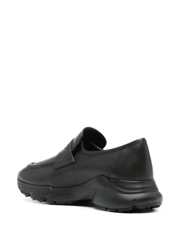 TOD'S Leather Loafers With Chunky Rubber Sole