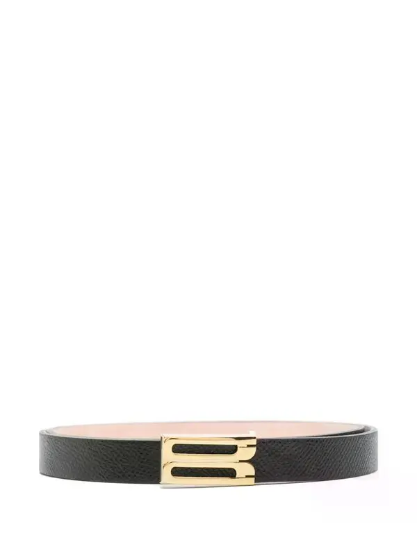 Victoria Beckham Grained-leather Belt - Black