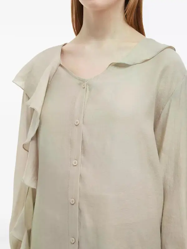 B+AB Ruffle-detail Blouse And Shorts Set