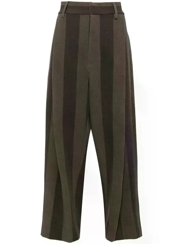 UMA WANG Virgin Wool Blend Wide Leg Trousers