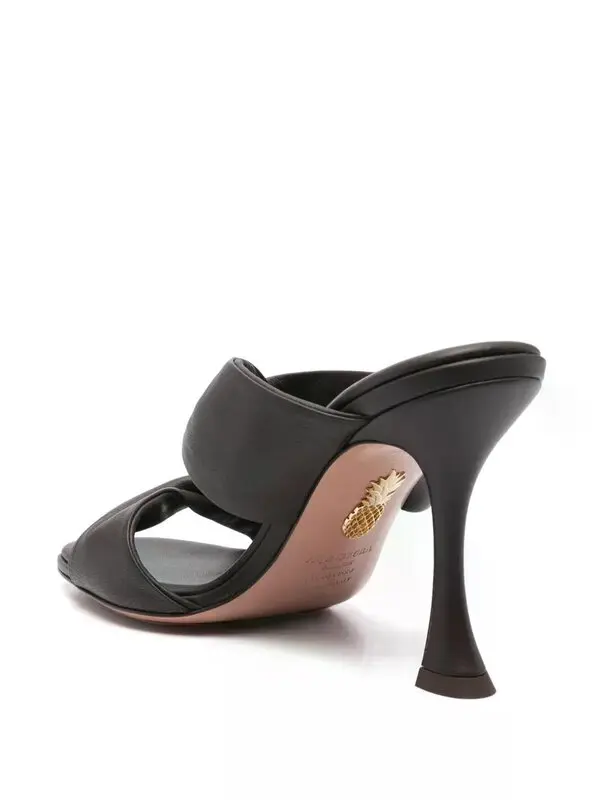 AQUAZZURA 95mm Twist Sandals - Brown