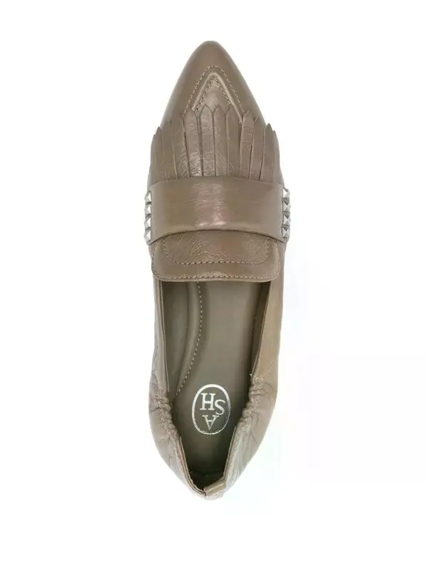 Ash Blitz Leather Slippers - Brown