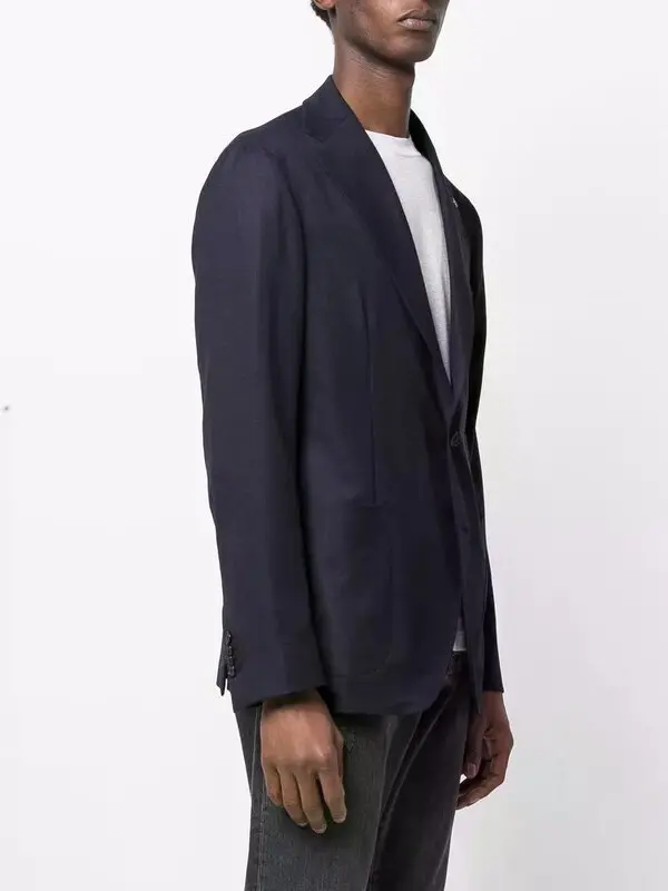 Tagliatore Single-breasted Virgin-wool Blazer - Blue
