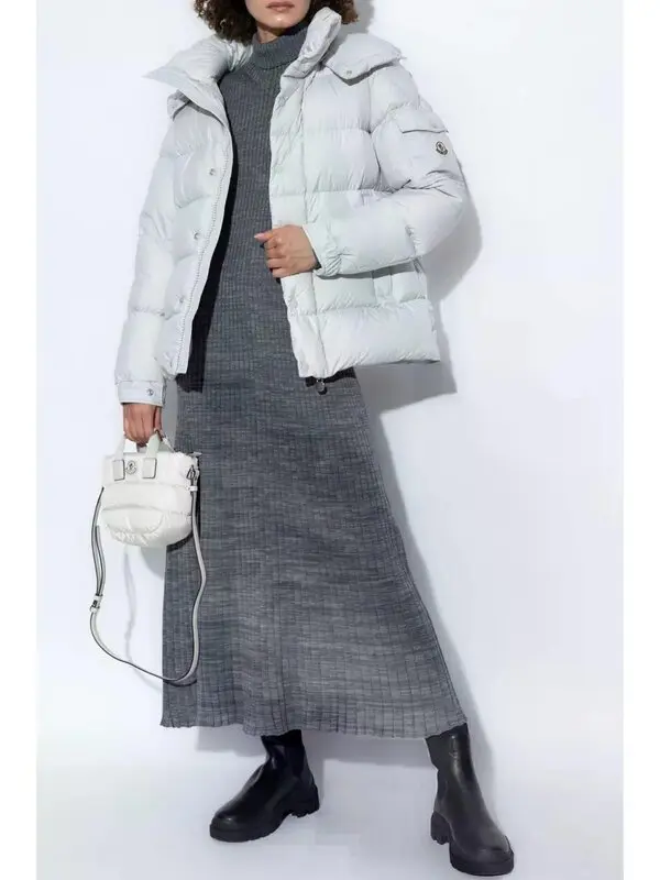 Moncler Logo-patch Wool Maxi Dress