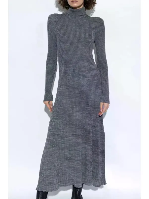 Moncler Logo-patch Wool Maxi Dress