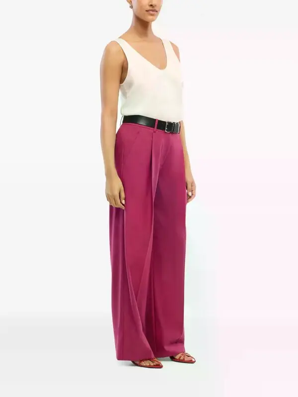 Another Tomorrow Pressed-crease Trousers