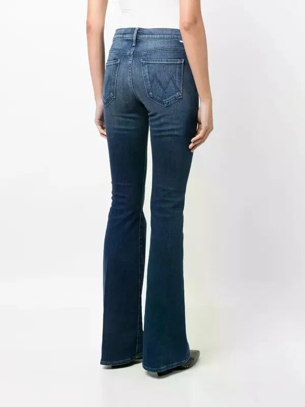 MOTHER Light-wash Bootcut Jeans - Blue