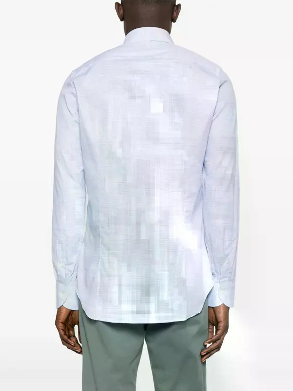 Canali Grid-pattern Shirt