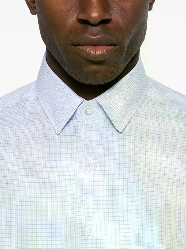 Canali Grid-pattern Shirt
