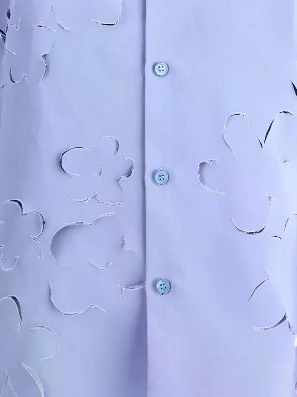 Marni Cut-out Flower Shirt