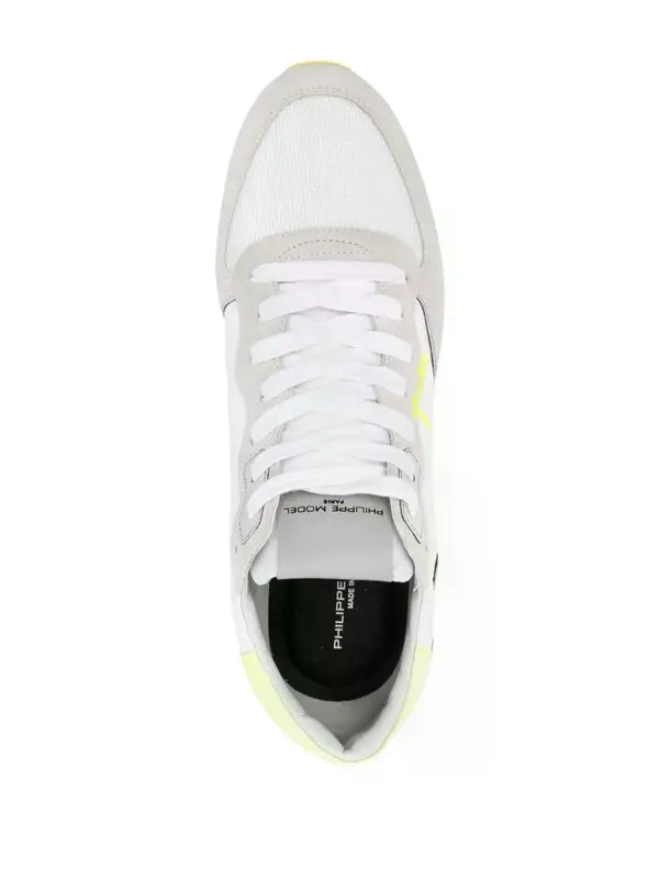 Philippe Model Logo-print Panelled Sneakers - White