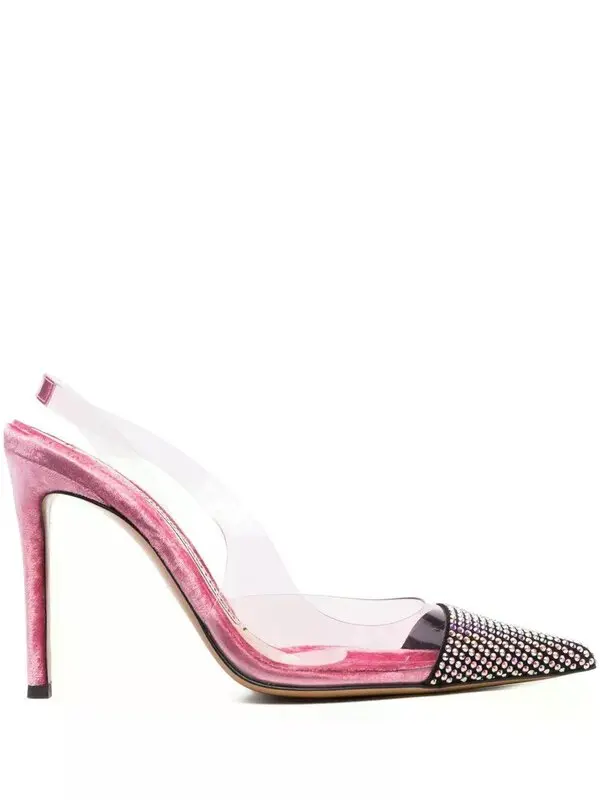 Alexandre Vauthier Rhinestone-embellished Slingback Pumps