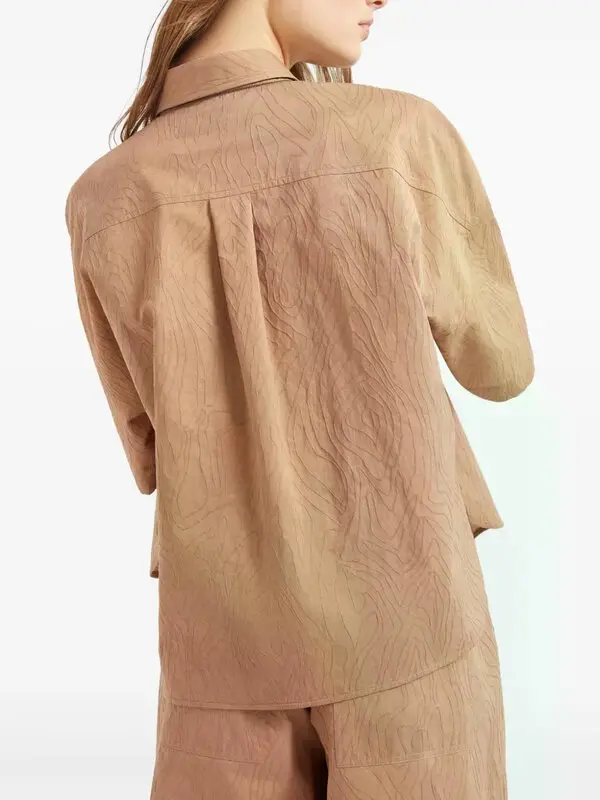 Brunello Cucinelli Jacquard Poplin Shirt