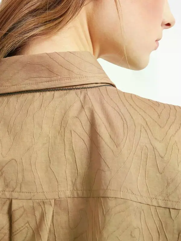 Brunello Cucinelli Jacquard Poplin Shirt
