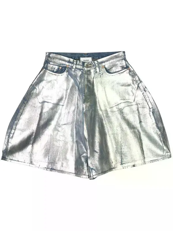 DOUBLET Metallic Finish Denim Shorts