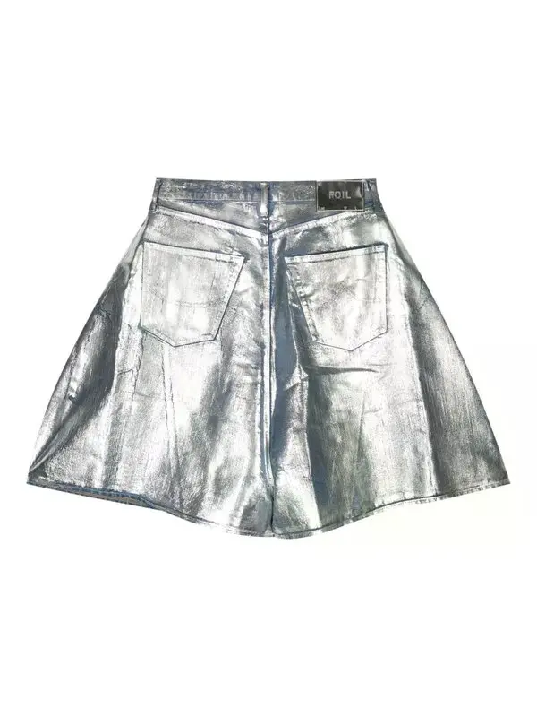DOUBLET Metallic Finish Denim Shorts