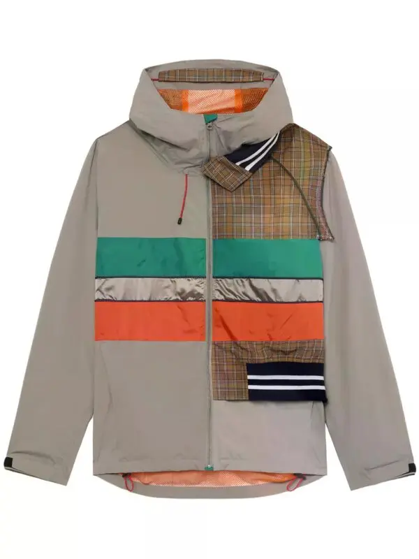 Kolor Contrasting-panel Hooded Jacket