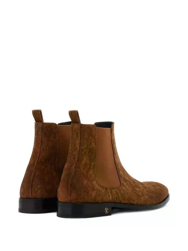 Roberto Cavalli Suede Ankle Boots