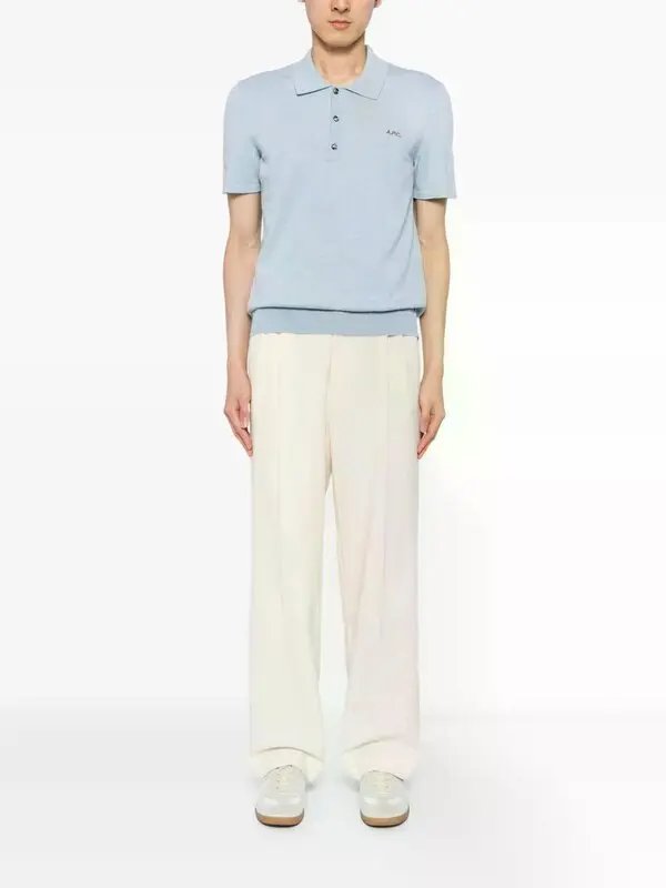 A.p.c. Logo-embroidered Polo Shirt
