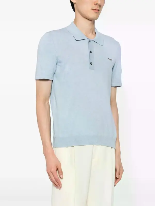 A.p.c. Logo-embroidered Polo Shirt