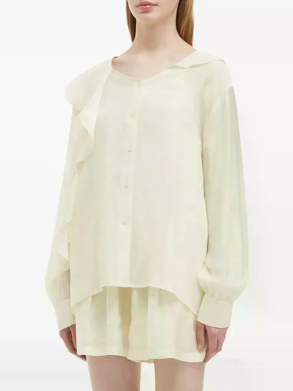 B+AB Ruffle-detail Blouse And Shorts Set