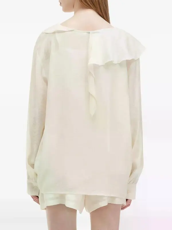B+AB Ruffle-detail Blouse And Shorts Set