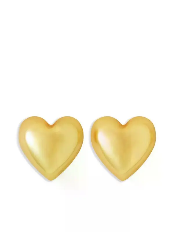 ROXANNE ASSOULIN Puffy Heart Earrings - Gold