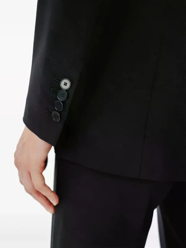 Another Tomorrow Single-breasted Merino Wool Blazer