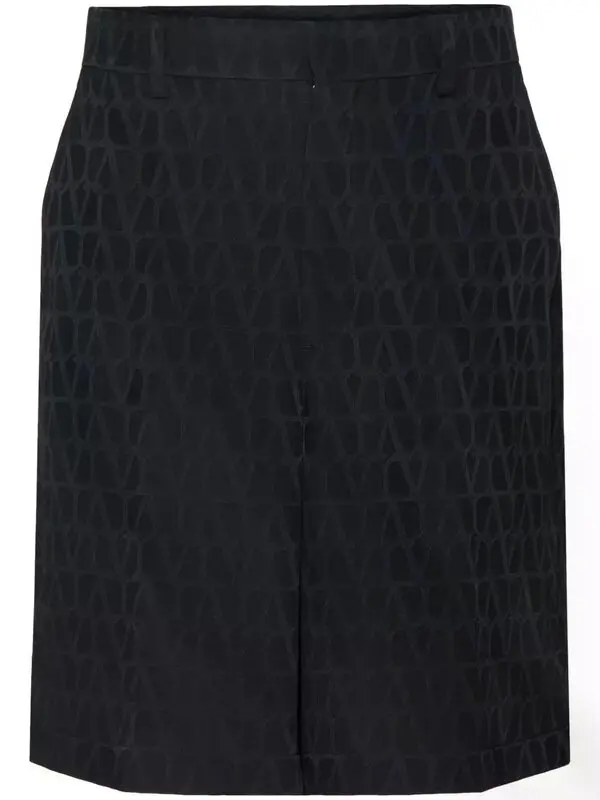 Valentino Garavani Toile Iconograph Silk Bermuda Shorts