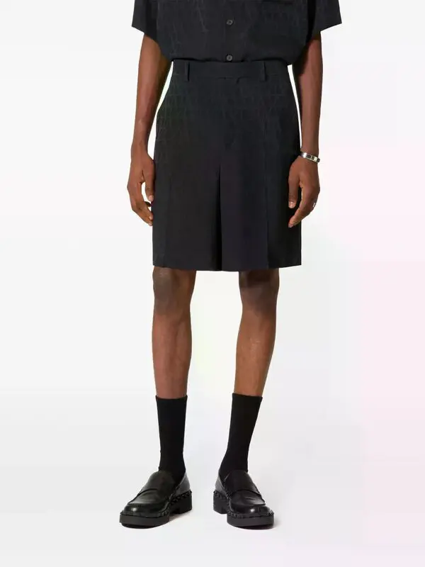 Valentino Garavani Toile Iconograph Silk Bermuda Shorts