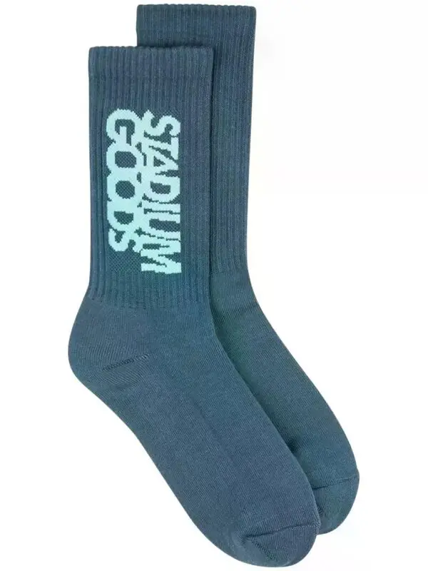 STADIUM GOODS Logo River Crew Socks - Blue