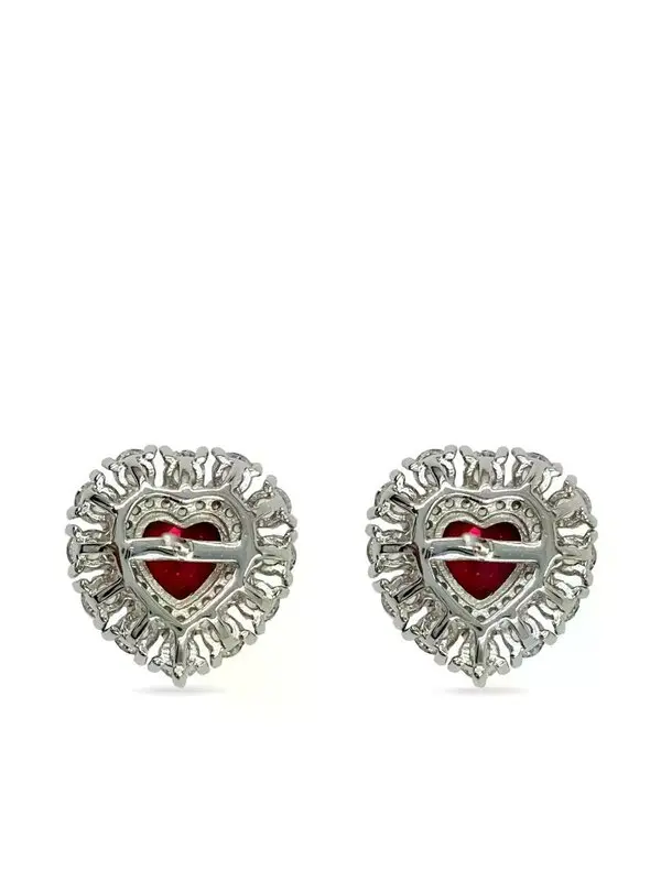 JUWELINA PARIS Ember Ruby Stud Earrings