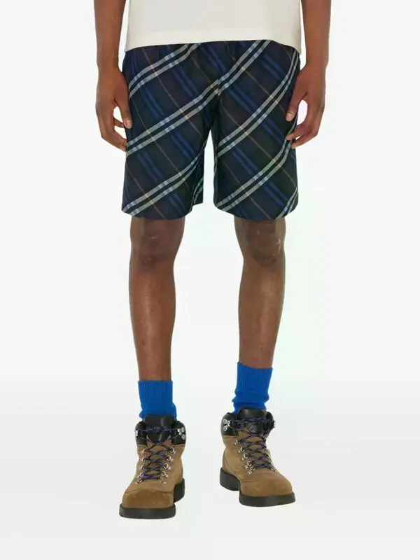 Burberry Check Poplin Shorts