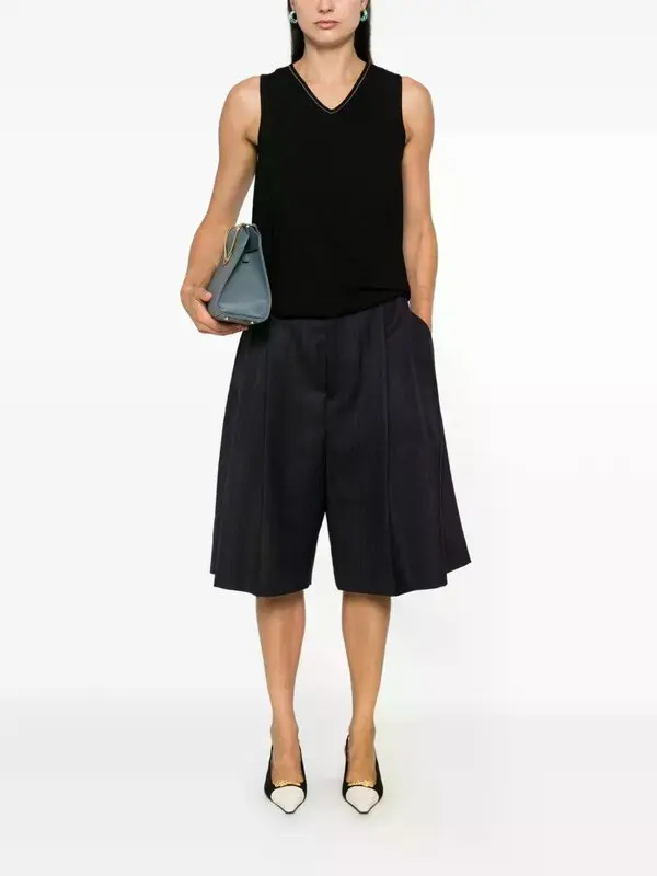 Fabiana Filippi V-neck Sleeveless Top
