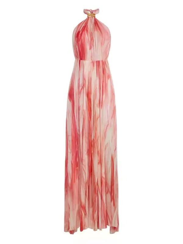 Elisabetta Franchi Abstract-print Maxi Dress