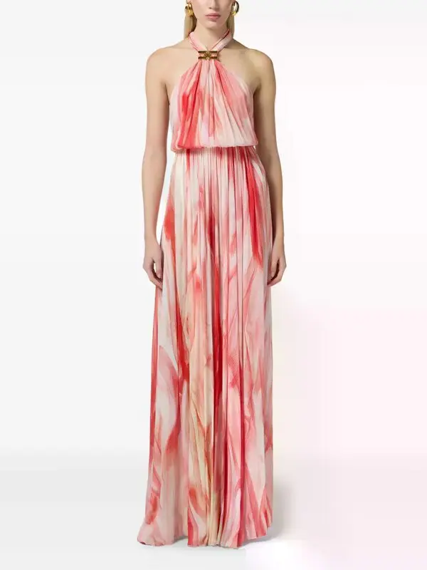 Elisabetta Franchi Abstract-print Maxi Dress