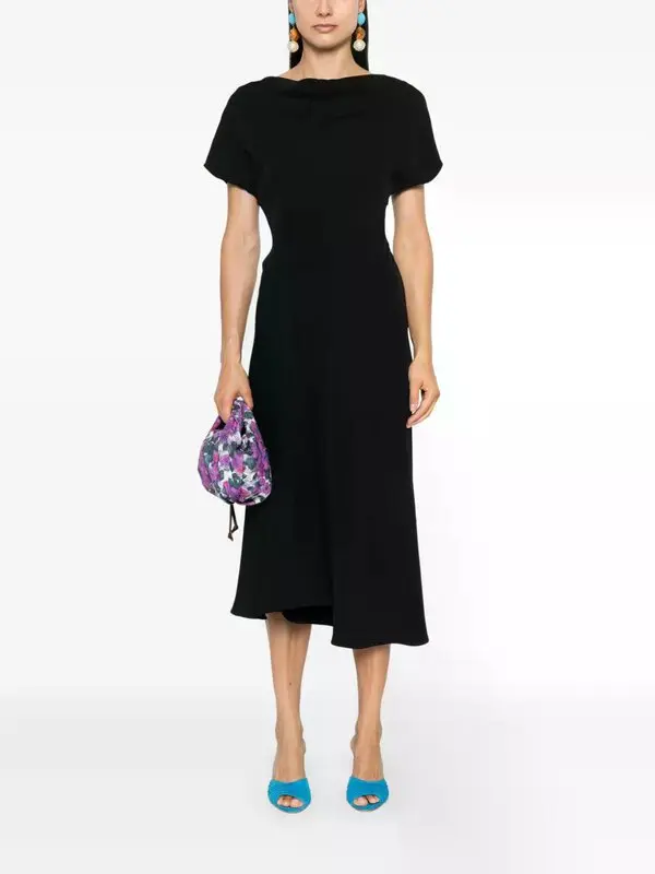 P.a.r.o.s.h Flared Cady Maxi Dress