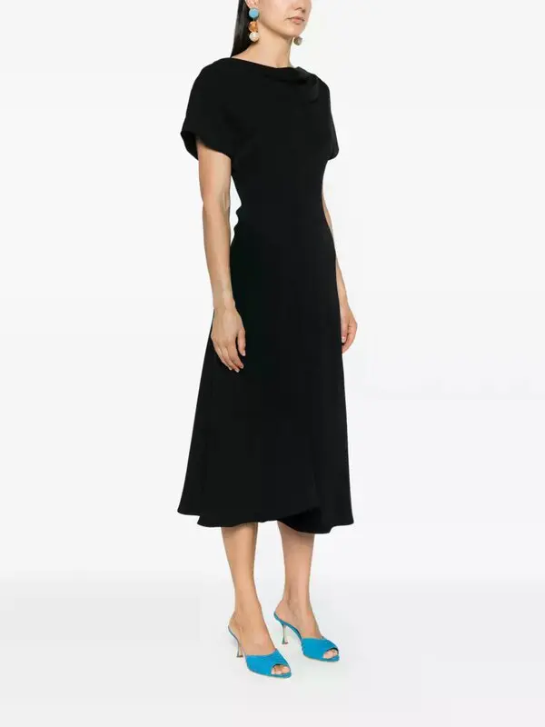 P.a.r.o.s.h Flared Cady Maxi Dress