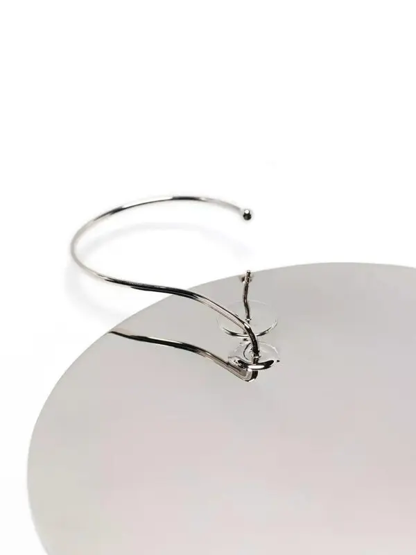 COURREGES Logo-embossed Circular Earring