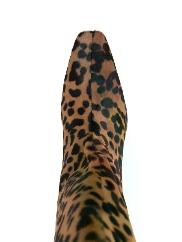 TOTEME 35mm Leopard-print Brushed Boots