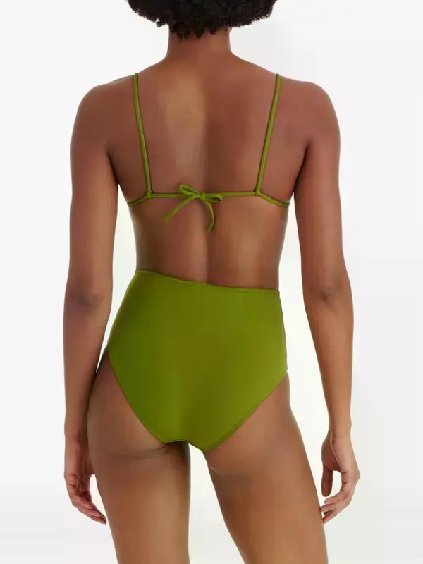 ERES Remember High-waisted Bikini Bottom - Green