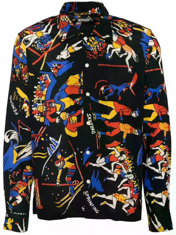 BODE Pastimes Long-sleeved Shirt