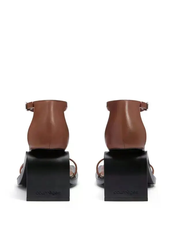 COURREGES Stream 75mm Leather Sandals