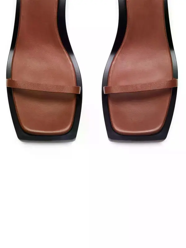COURREGES Stream 75mm Leather Sandals