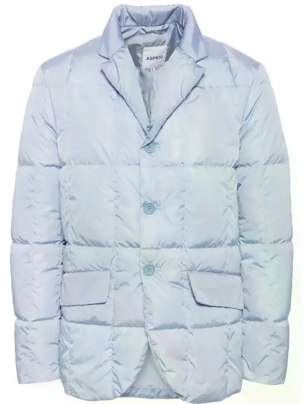 Aspesi Padded Single-breasted Blazer - Blue