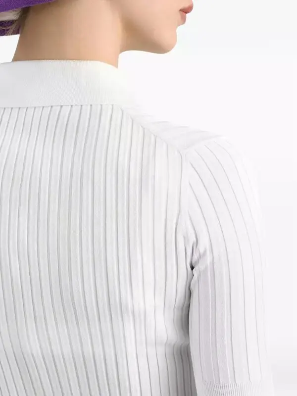Dolce & Gabbana Ribbed Polo Top