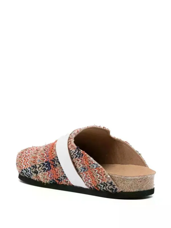VITELLI Slip-on Zigzag-edge Slides