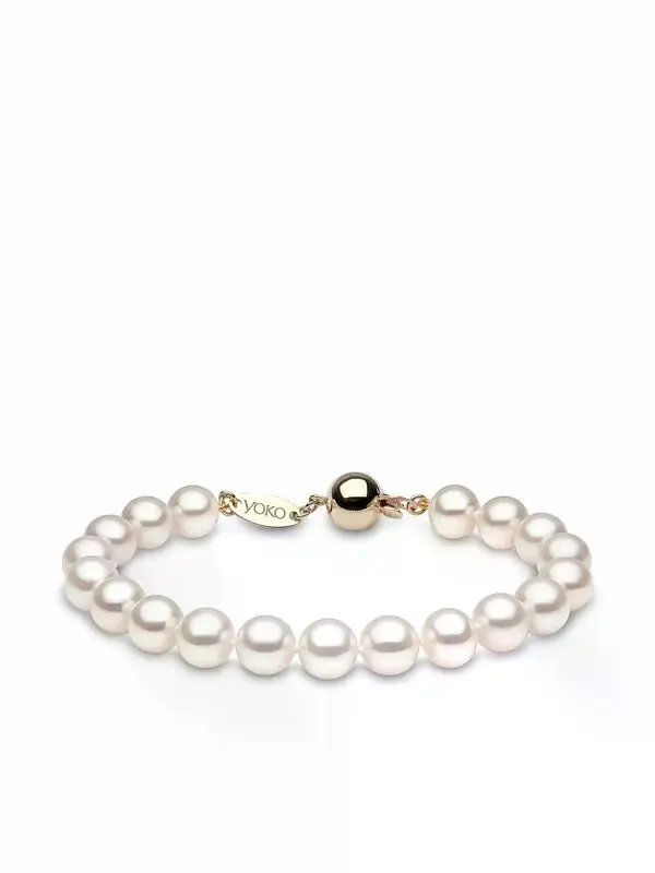 Yoko London 18kt Yellow 8mm Freshwater Pearl Bracelet - Gold