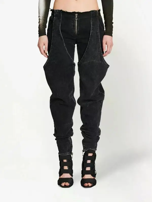 Balmain Low-rise Washed Cotton Jeans